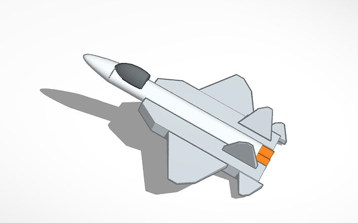 3D design F-22 Raptor - Tinkercad