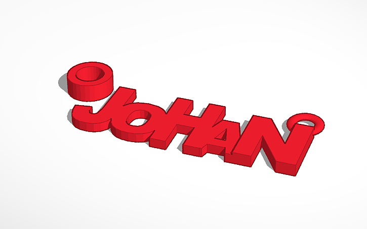 3d Design Key Chain Tinkercad
