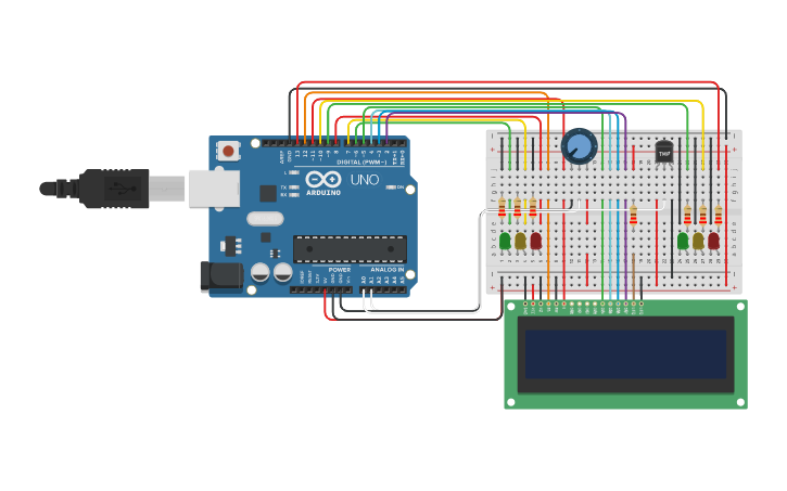 Circuit design EEPROM - Tinkercad