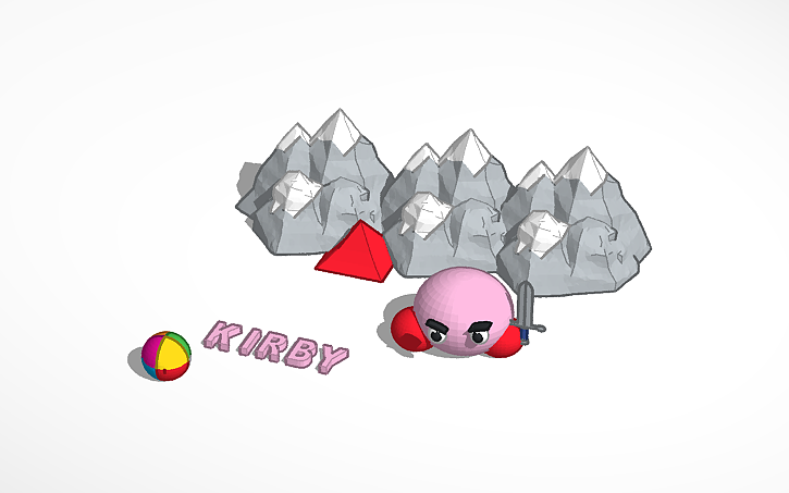 3D design Kirby nintendo - Tinkercad