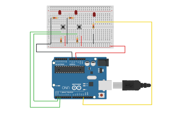 Circuit design Task-3-XNOR Gate | Tinkercad