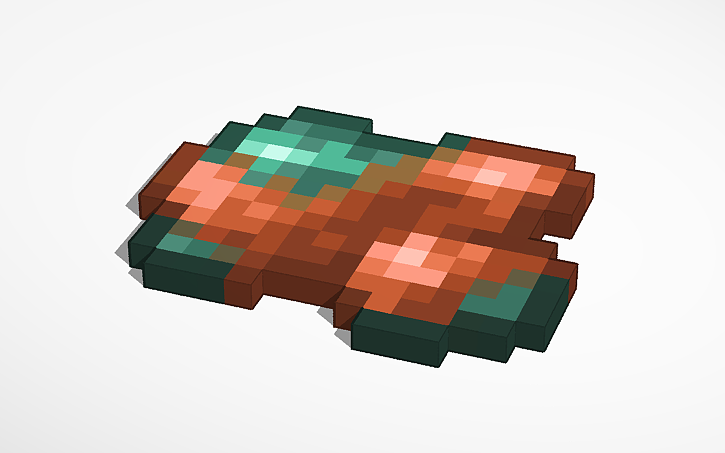 3D design Raw Copper Minecraft Minecraft Minecraft Minecraft Minecraft ...