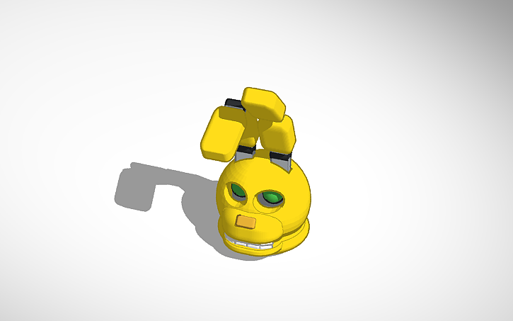 3D design Spring bonnie head w/ endoskeleton head - Tinkercad 3D design Spring bonnie head w/ endoskeleton head - Tinkercad