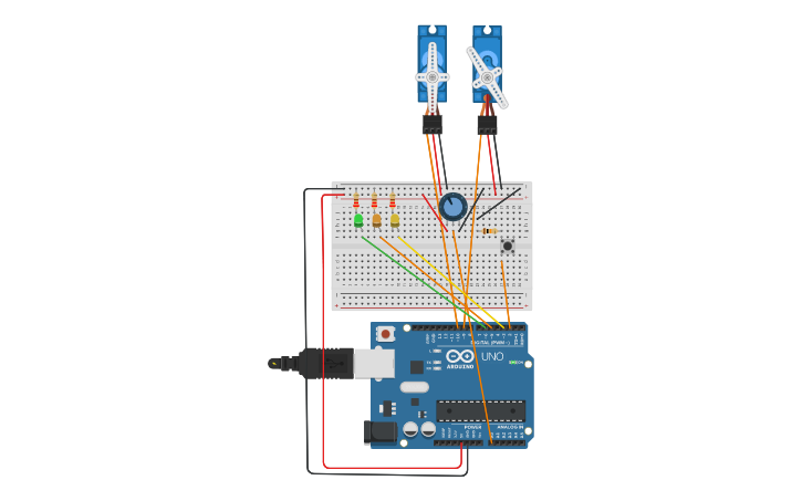 Circuit design LED settings | Tinkercad