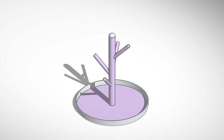 3D design Jewelry Holder - Tinkercad