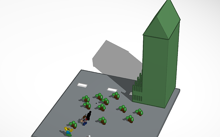 3D design zombie attack Roblox - Tinkercad
