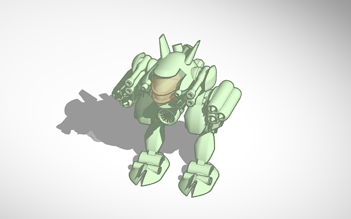 3D design Light Assault Mech | Tinkercad