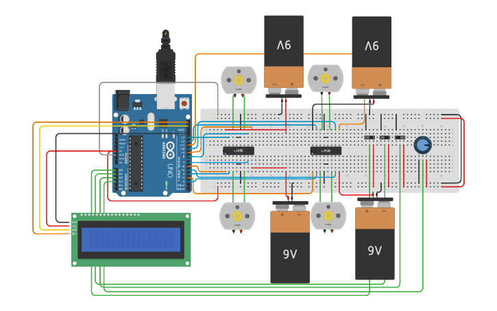 Circuit design LAB_4-D - Tinkercad
