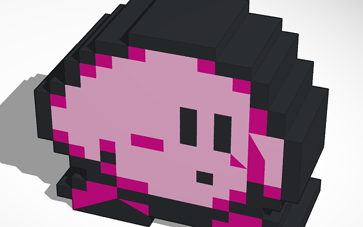 3D design Pixel Kirby | Tinkercad