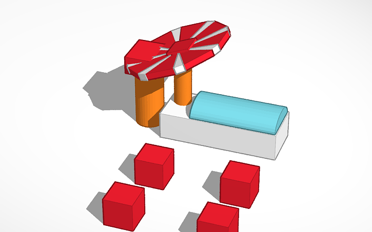 3D design Ice cream stand - Tinkercad