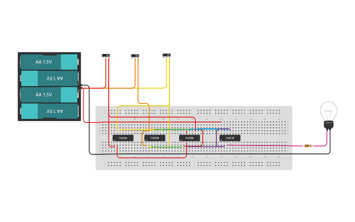 Circuit design Exercise 1 - Tinkercad
