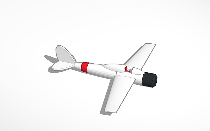 3D design war plane - Tinkercad
