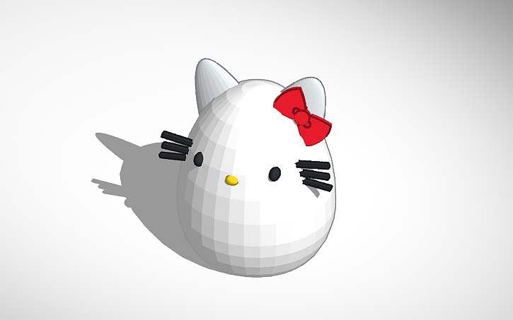 3D design Hellokitty - Tinkercad