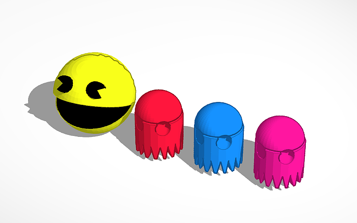 3D design PAC MAN | Tinkercad