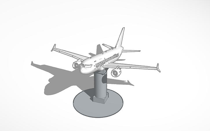 3D design Airplane With Detachable Stand - Tinkercad
