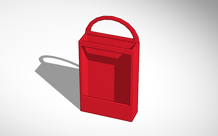 3D design phone holder for locker - Tinkercad