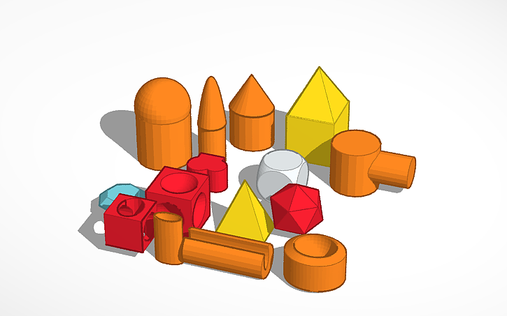 3d Design Geometric Shapes Tinkercad