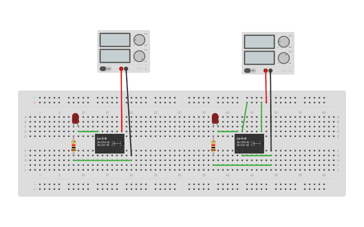 Circuit Design Led With Relay Tinkercad