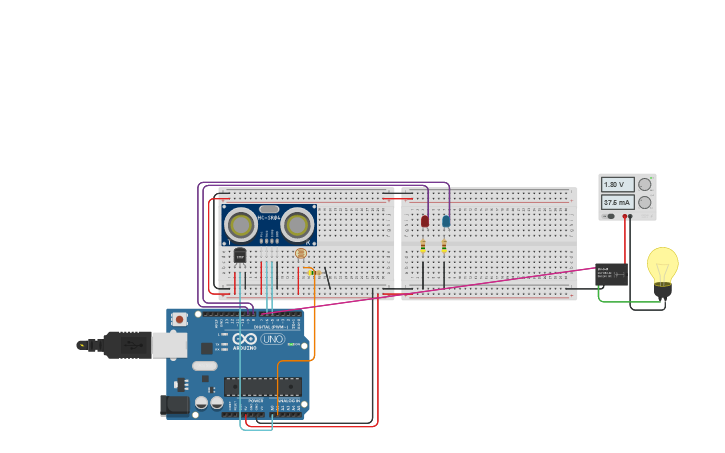 Circuit design Prova 01 - IoT | Tinkercad
