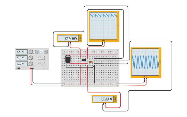 Circuit design Dioda Oscilloscope - Tinkercad