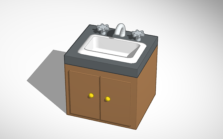 3D design Sink - Tinkercad