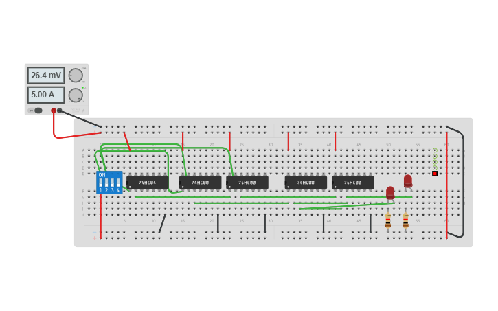 Circuit design gated D latch using nand - Tinkercad
