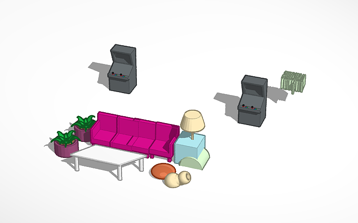 3D design base living room basic | Tinkercad
