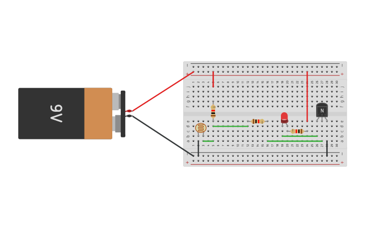 Circuit design Sensor De Oscuridad - Tinkercad