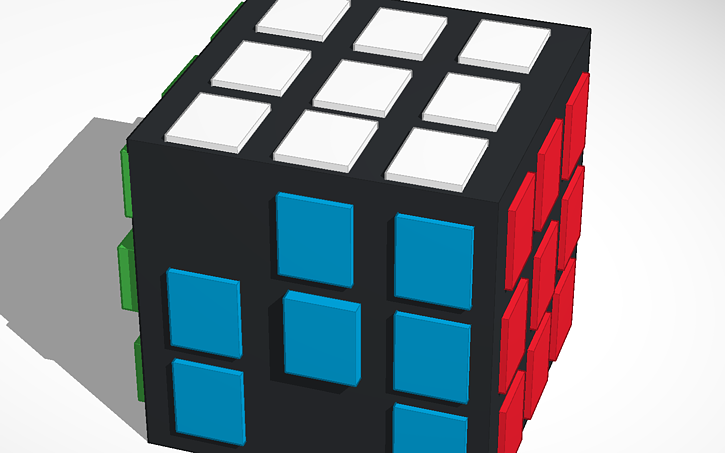 3D design Rubik`s cube - Tinkercad