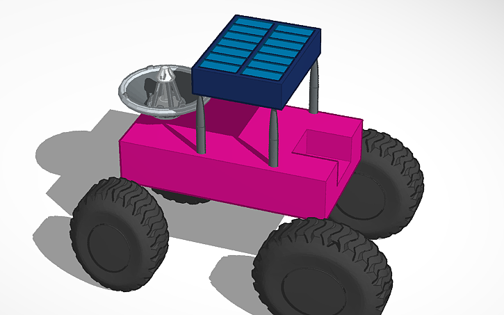 3D design Rover lunar - Tinkercad