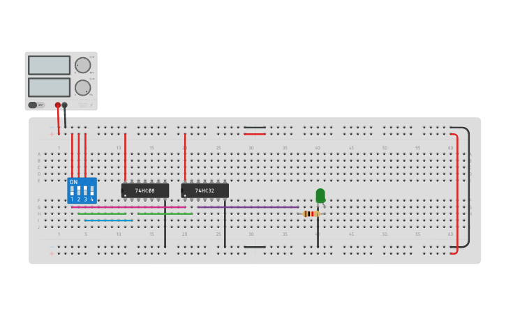 Circuit design Ejercicio en clase 14-02.22 | Tinkercad