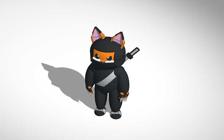 3D design Ninja Fox | Tinkercad