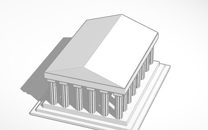 3D design Parthenon | Tinkercad