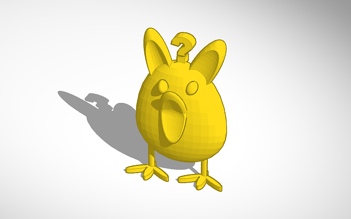 3D design chicken thing - Tinkercad