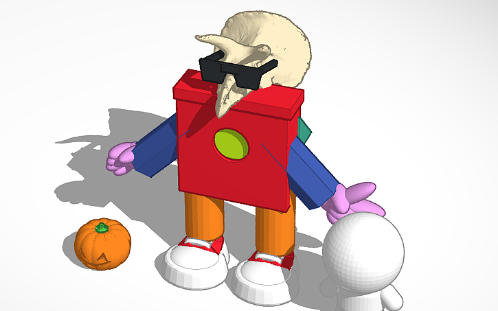 3D design Captain Triceratops & Dinoboy | Tinkercad