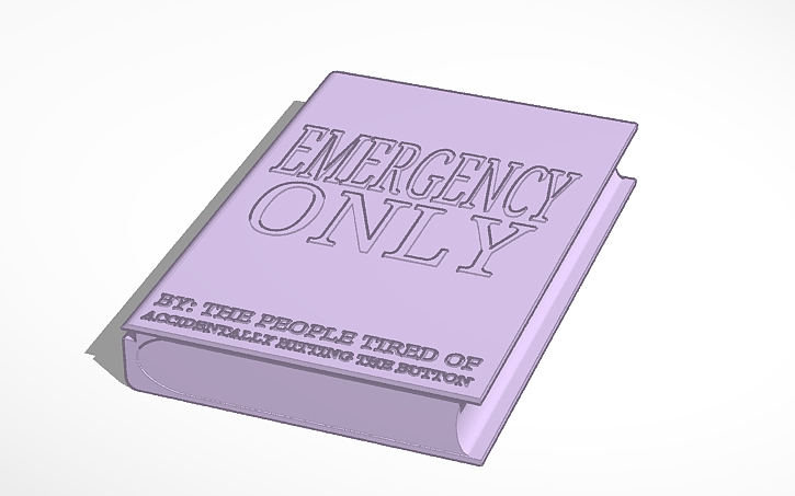 3d Design Button Cover Auna Tinkercad