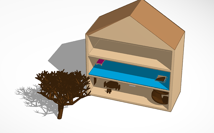 3D design Doll House - Tinkercad