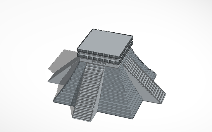 3D design Maya temple | Tinkercad