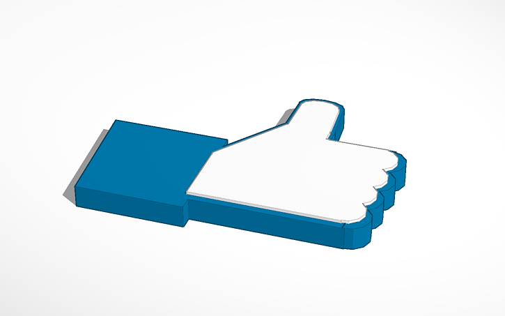 3D design Thumbs up - Tinkercad