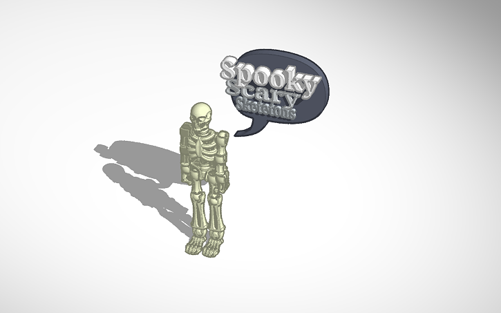 3D design Fantabulous Spooky Skeleton | Tinkercad
