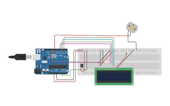 Circuit design Arduino Based Motor-speed - Tinkercad