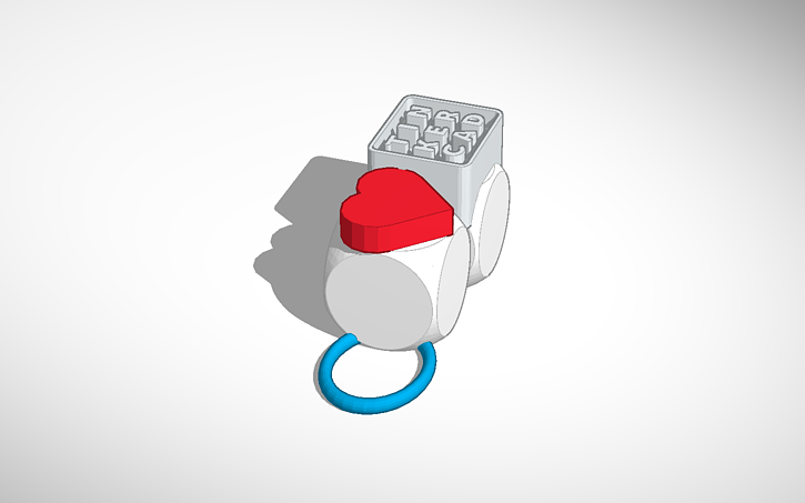3D design Love Tinkercad Keychain | Tinkercad