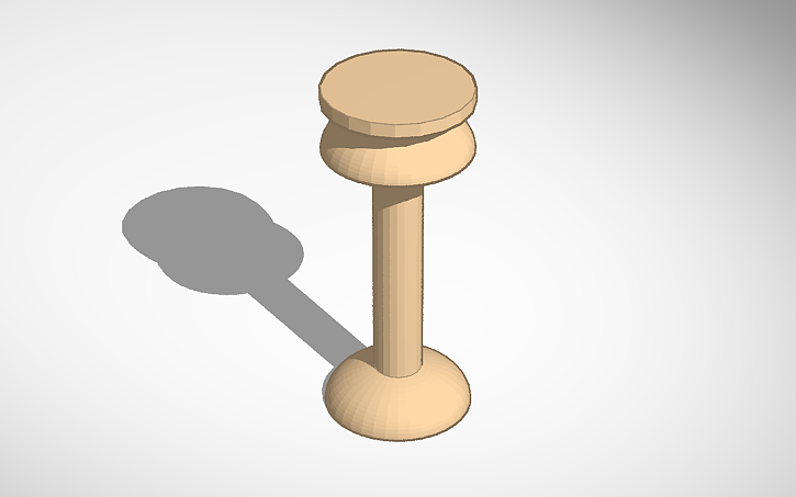 3D design Printable candle holder - Tinkercad
