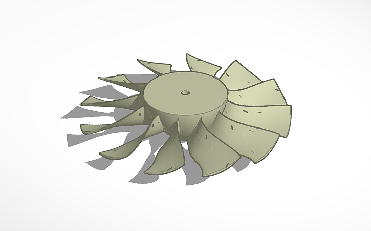 3D design Fan Blade - Tinkercad