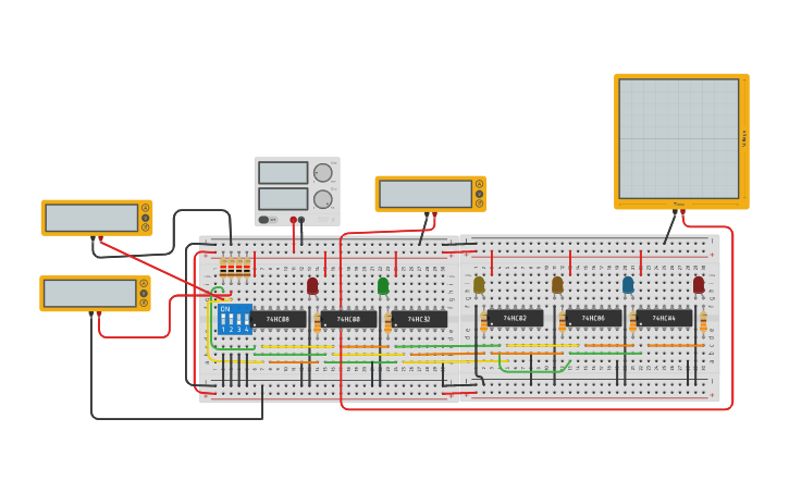 Circuit design Circuito labo#2 | Tinkercad