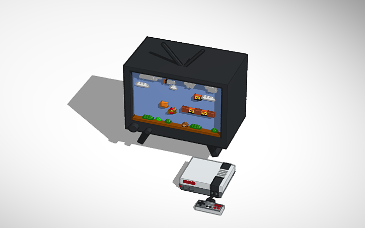 3D design Super Mario Bros. - Tinkercad