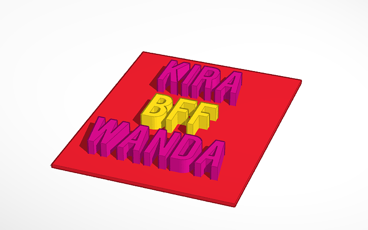 3D design kira bff wanda - Tinkercad