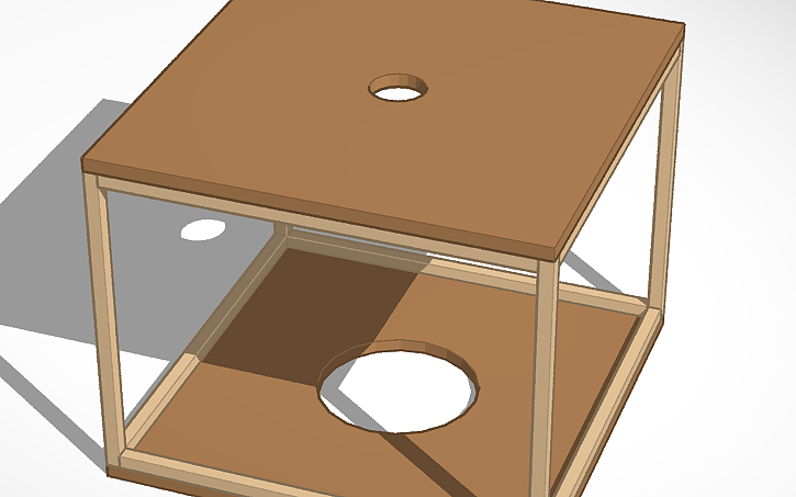 3D design Square Footprint (Model Section) | Tinkercad