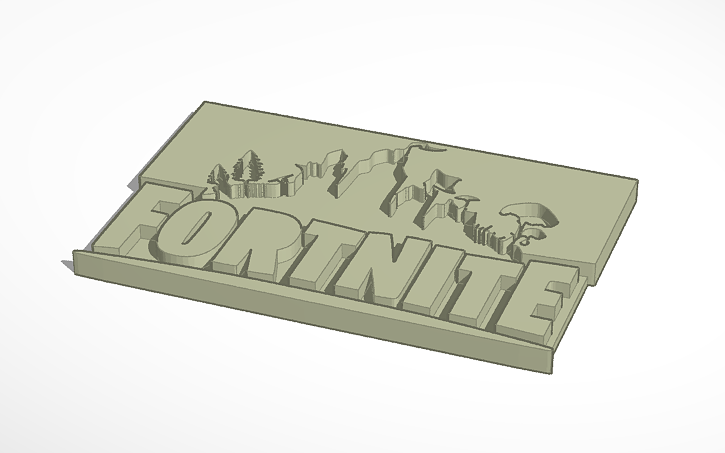 3D design Fortnite original - Tinkercad