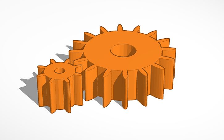 3D design gears - Tinkercad